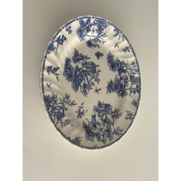 Churchill | Dining | Churchill Blue And White Toile Serving Plate ...